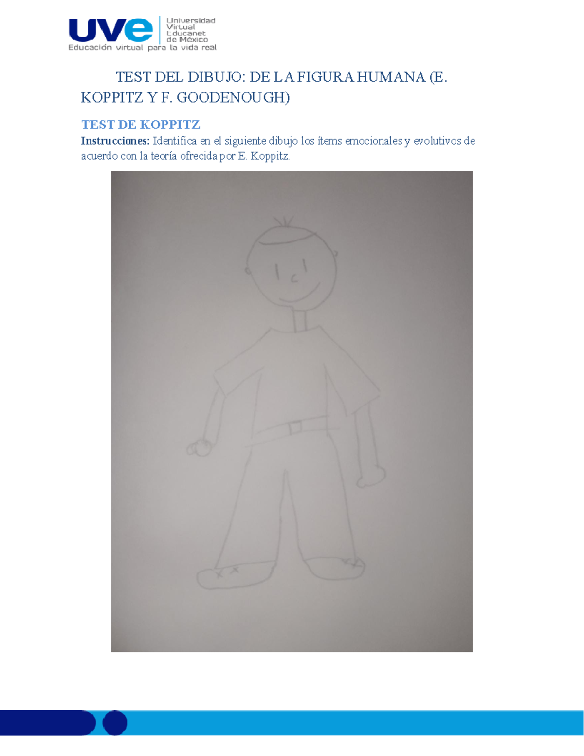 A1U4 Test del dibujo de la figura humana Zac - TEST DEL DIBUJO: DE LA ...