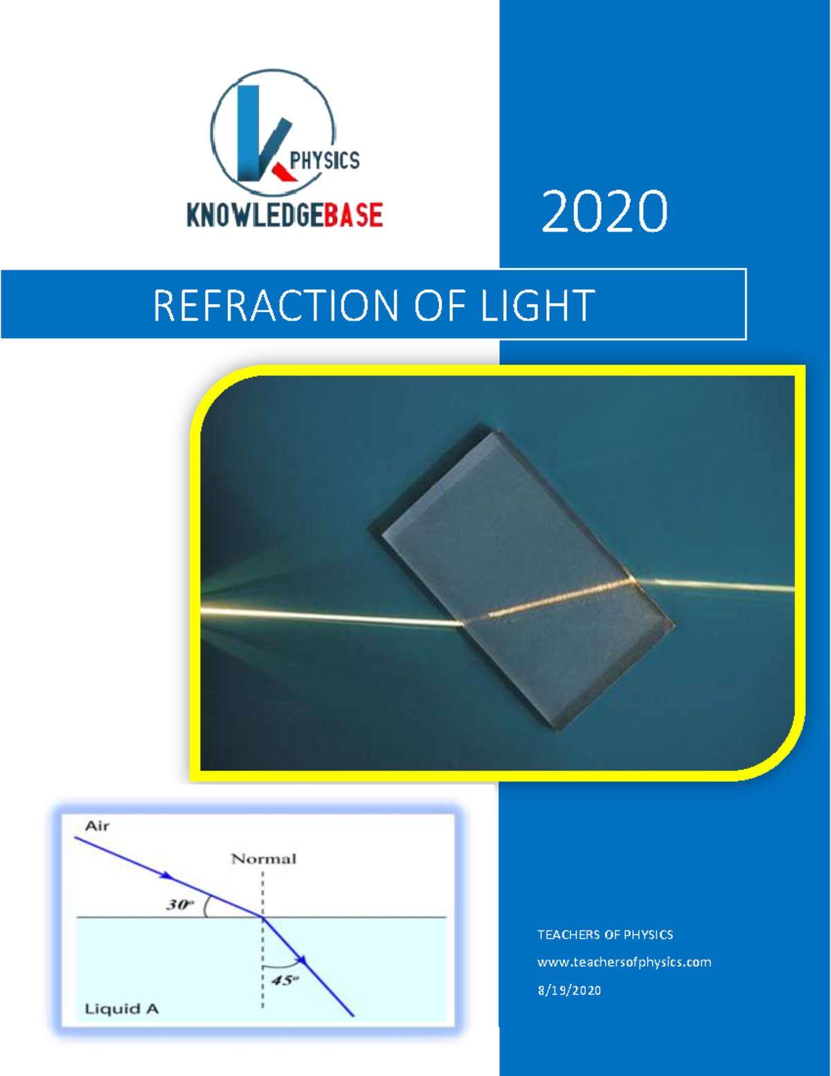 Refraction and Reflection of Light Concepts - PHYS 2020 Notes - Studocu