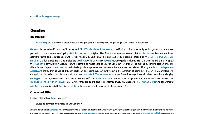 Bio3 - Genetics and Evolution: Key Concepts and Principles - Studocu