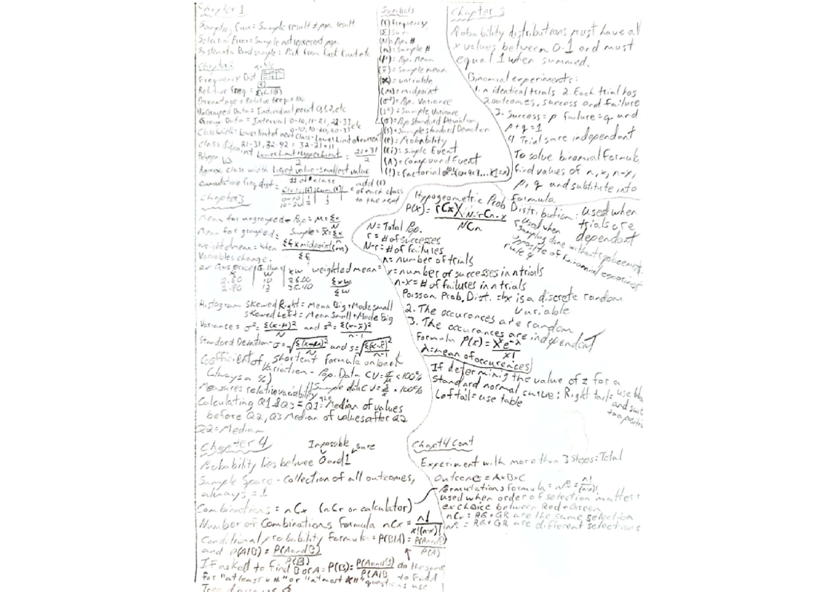 Midterm Study Guide 2 - Key Concepts and Formulas - Studocu