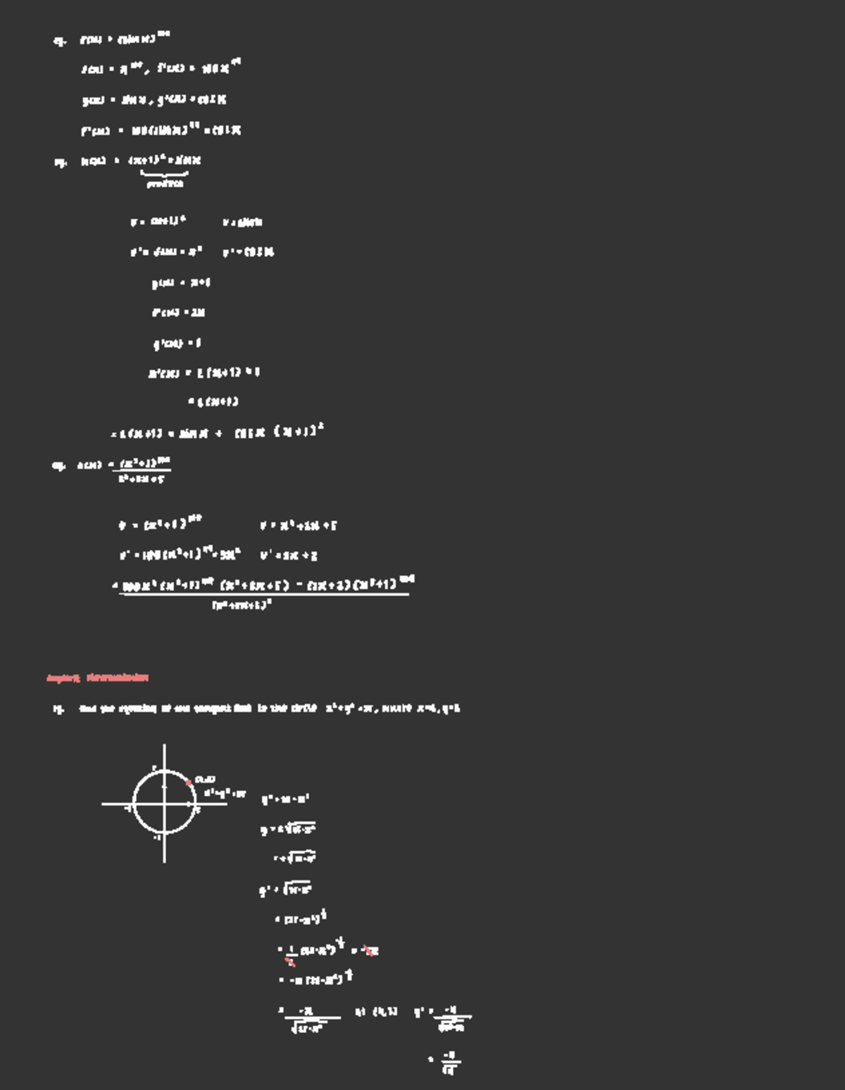 Implicit Differentiation Notes for Calculus 101 - Studocu