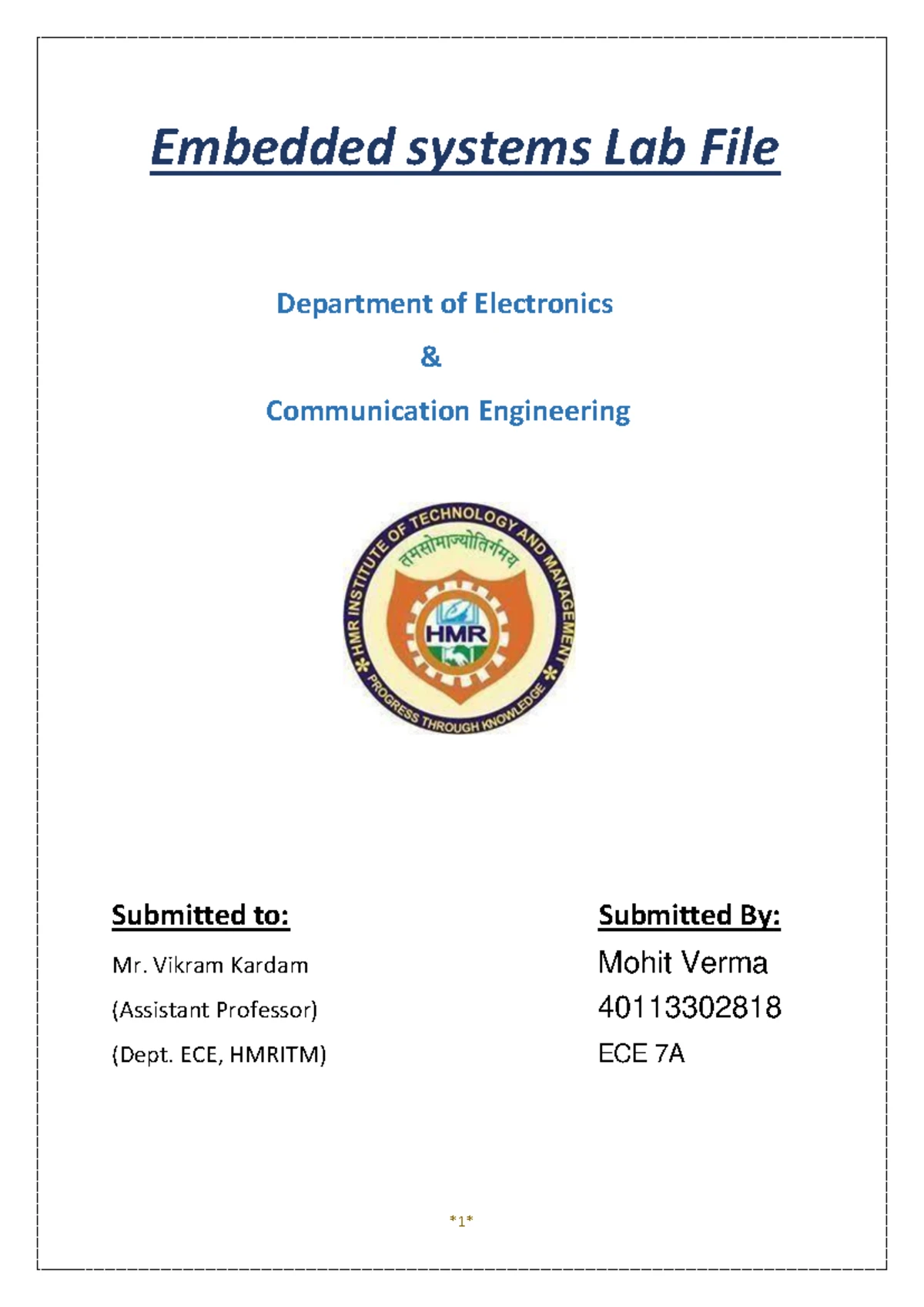 Pattern Recognition & Computer Vision Lab Manual (ML-411P) - Studocu