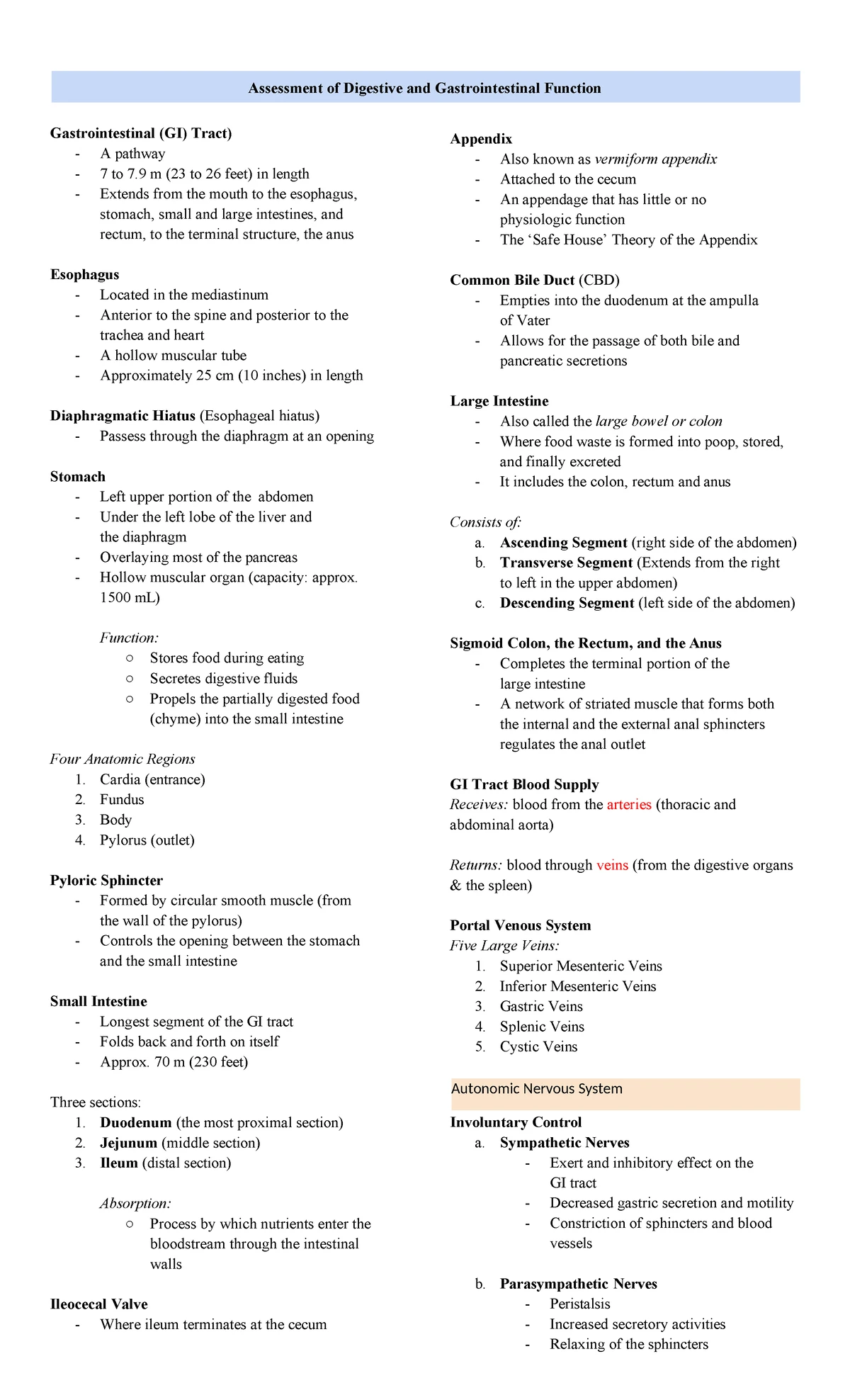 Chapter 38: Assessment of GI Tract Functions and Autonomic Regulation ...