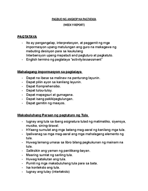 Module 1 VAL ED - Values Education - PROGRAM OUTCOMES PROGRAM OUTCOMES ...