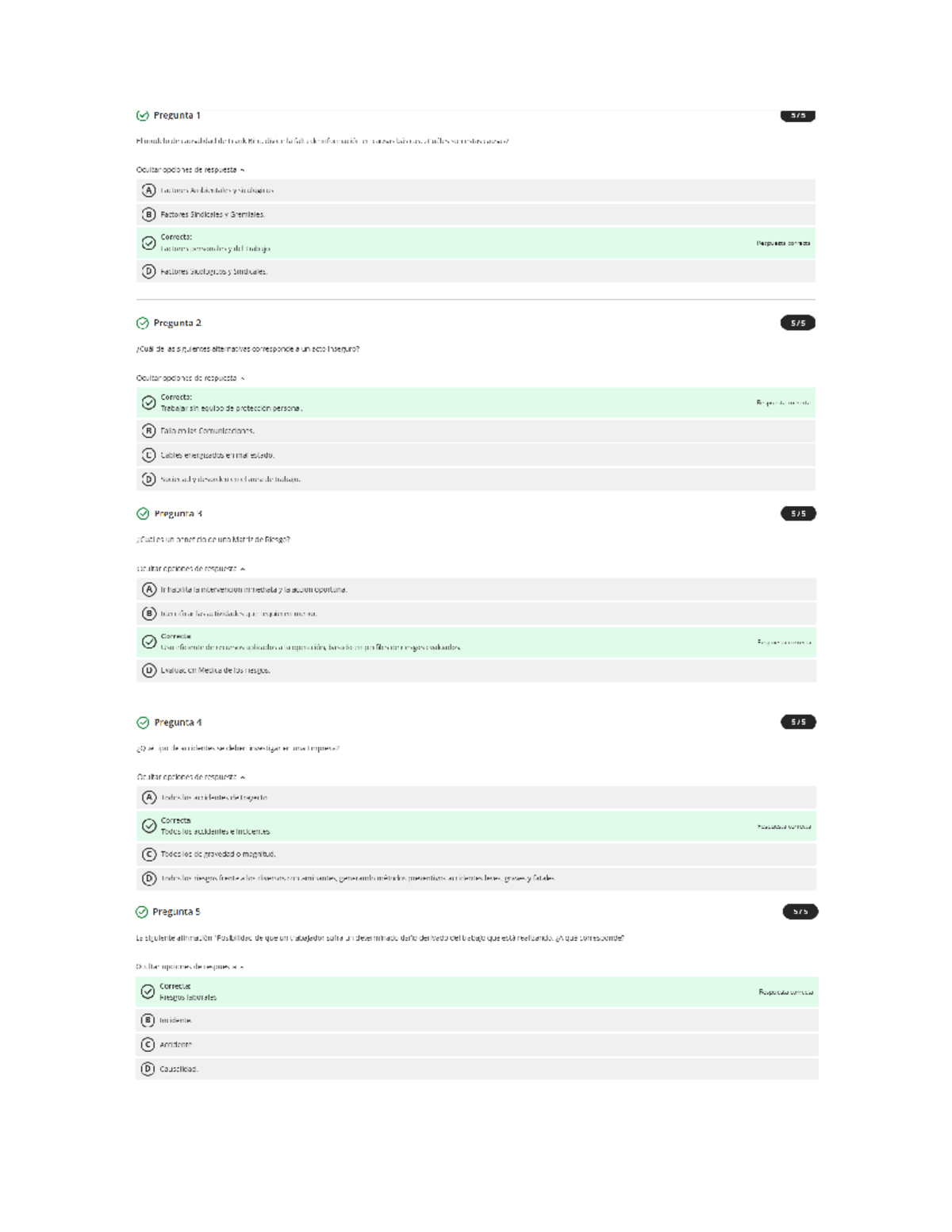 Examen de Seguridad Laboral Iplacex: Preguntas y Respuestas Clave - Studocu