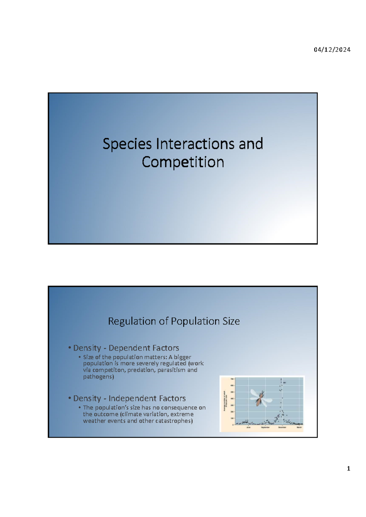 Aç Competition - Ecology notes - SpeciesSpeciesSpeciesSpecies ...