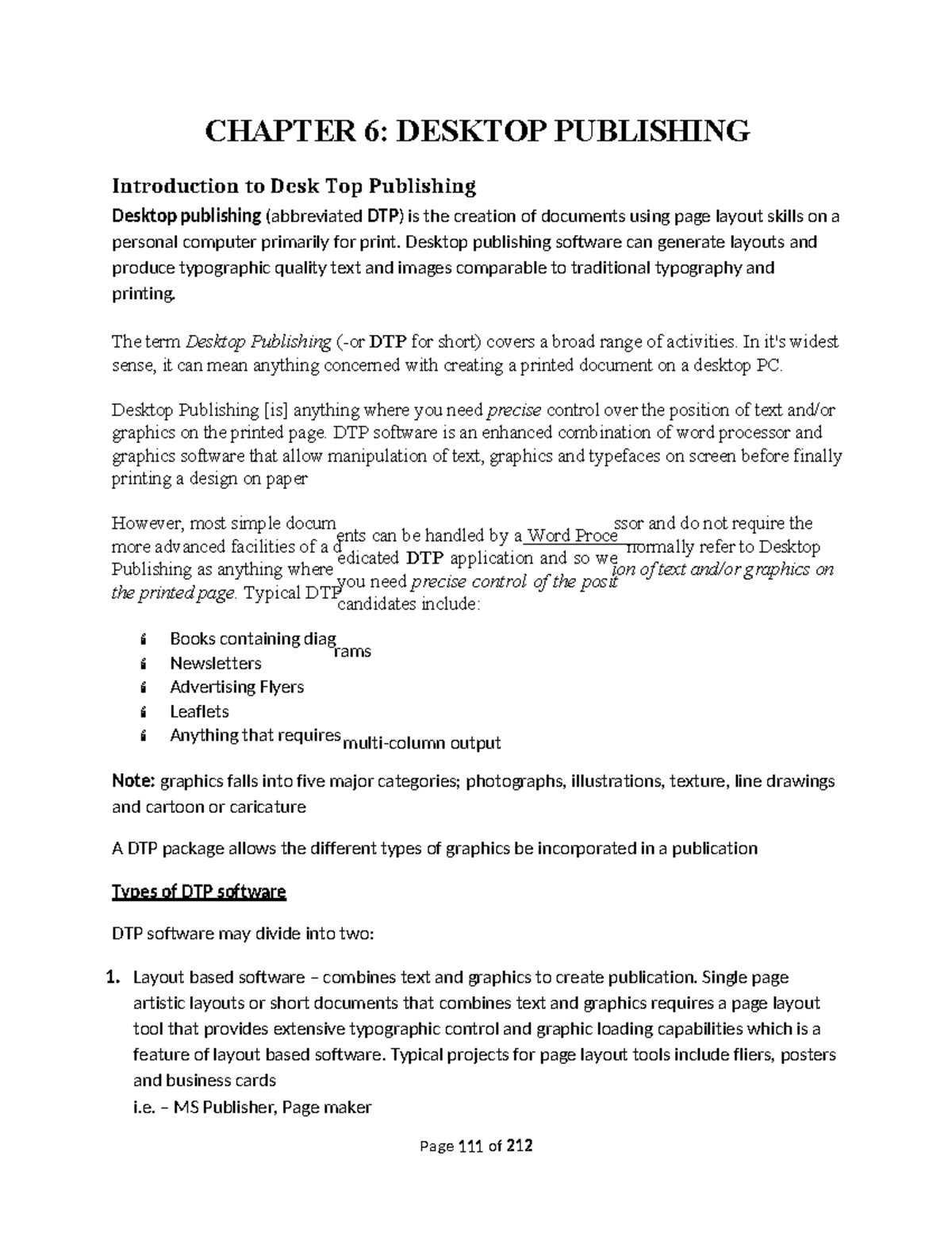 DTP Chapter 6: Comprehensive Notes on Desktop Publishing Techniques ...