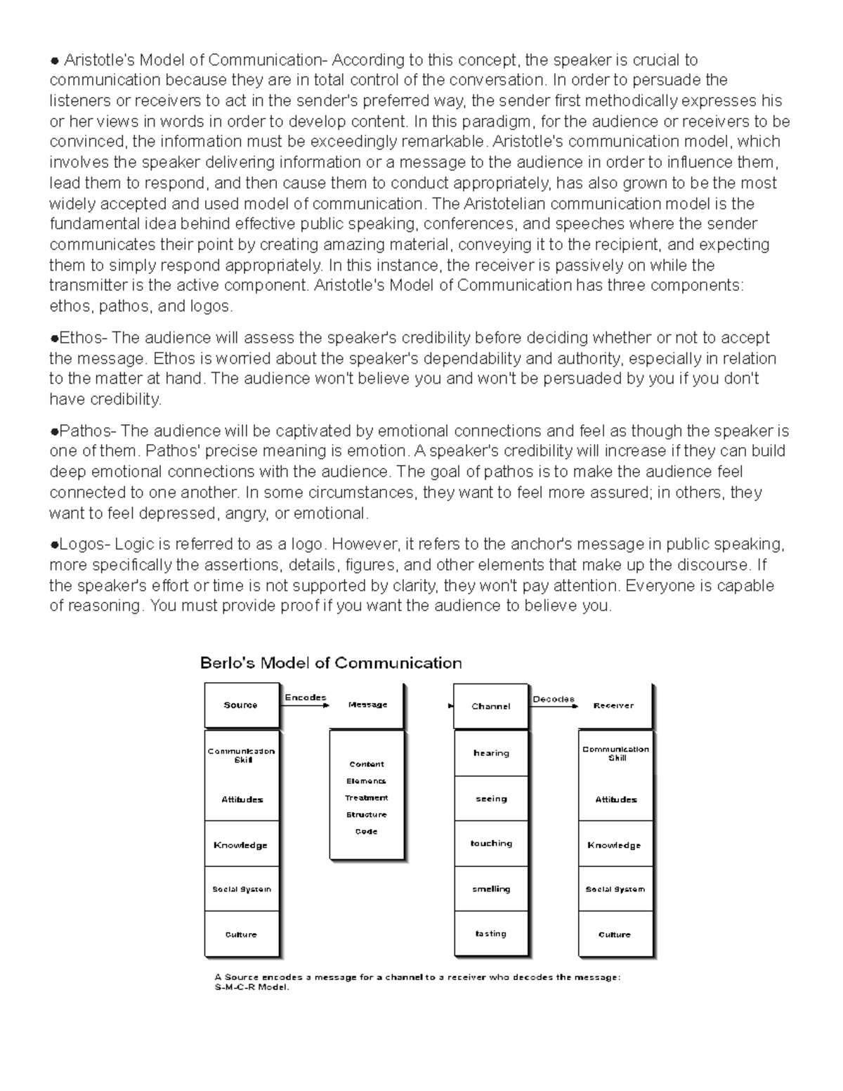 Communication Models - Aristotle’s Model of Communication- According to ...