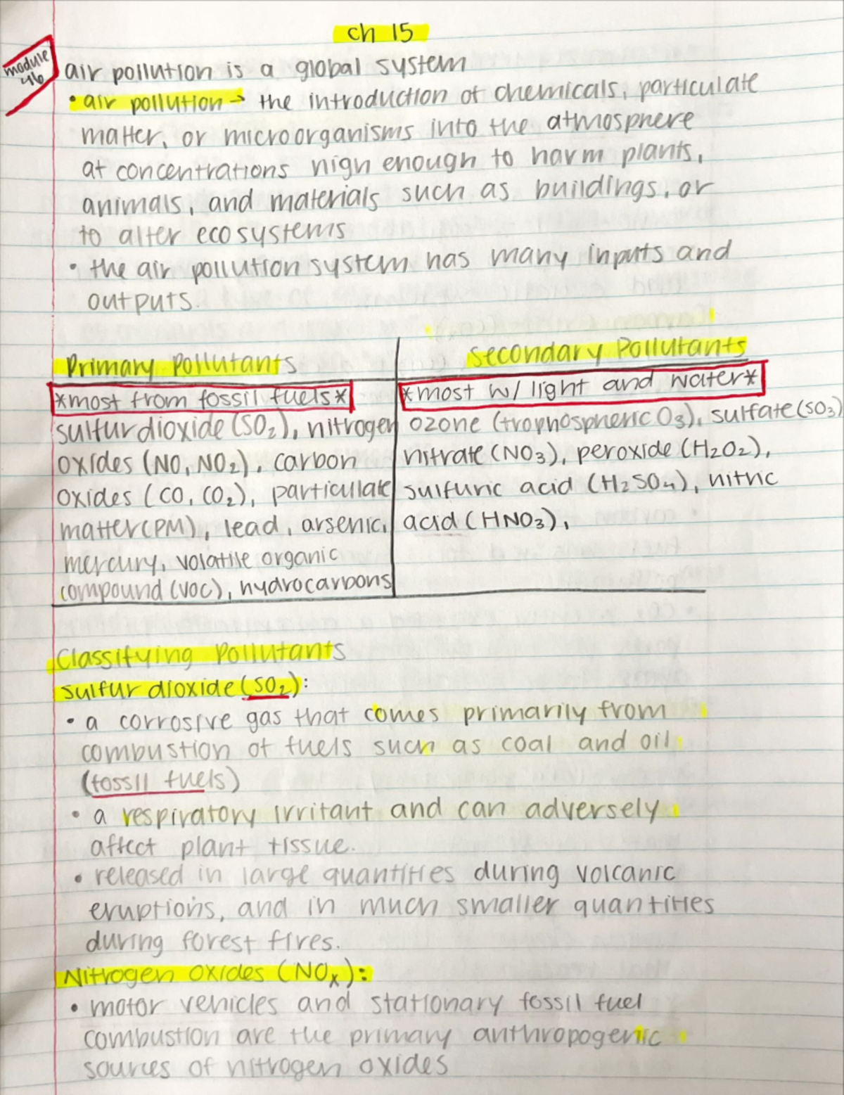 Chapter 15 AP Environmental Science Notes - respirator iviant, moreases ...