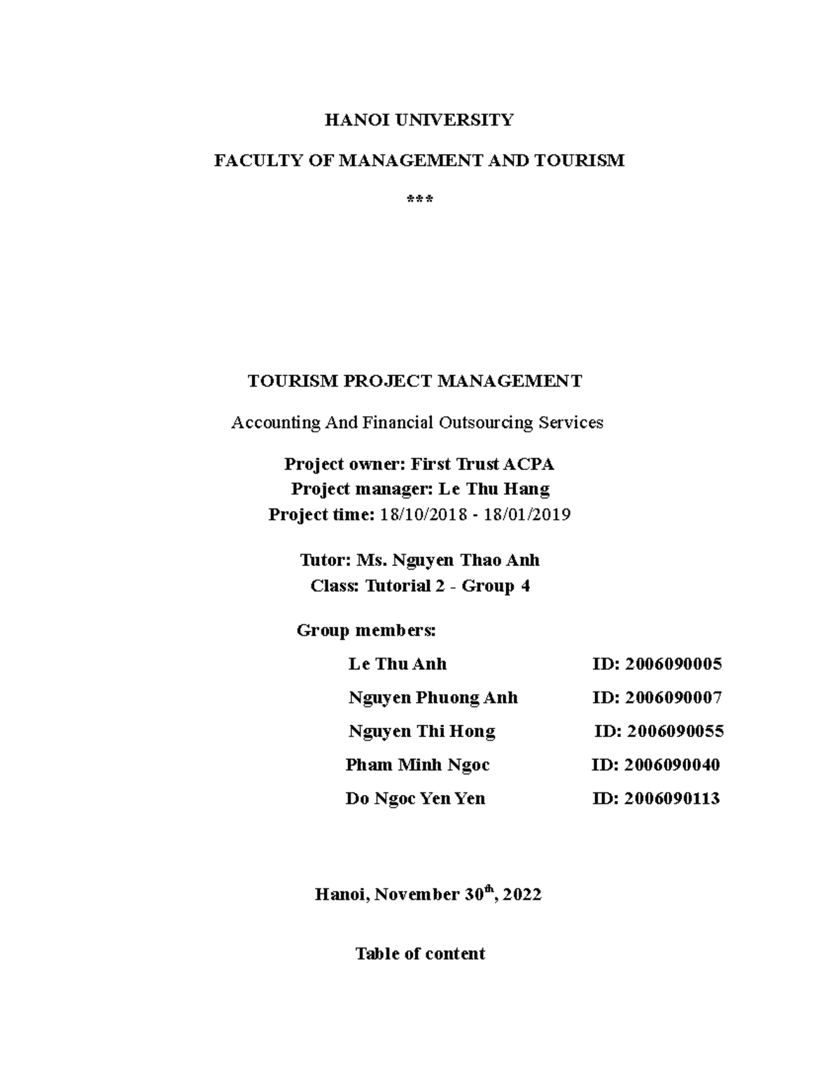 TPM Report: Project Management Insights and Team Collaboration - Studocu