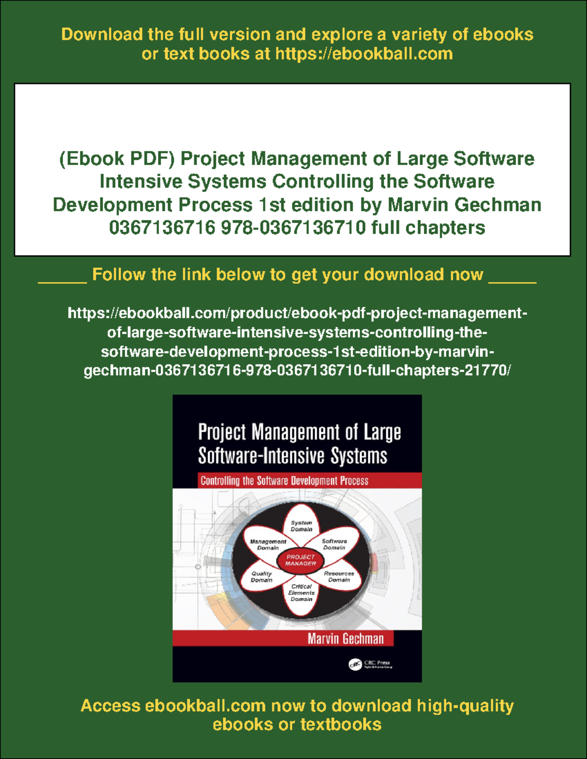 14102 - (ebook pdf) project management of large software intensive ...