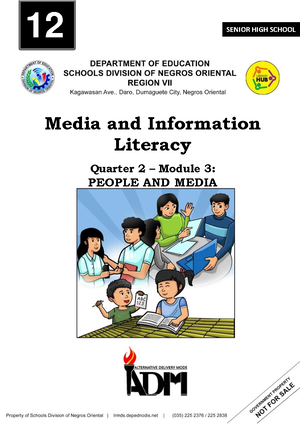 MIL module 8 - 1212 12 SENIOR HIGH SCHOOL Media and Information ...