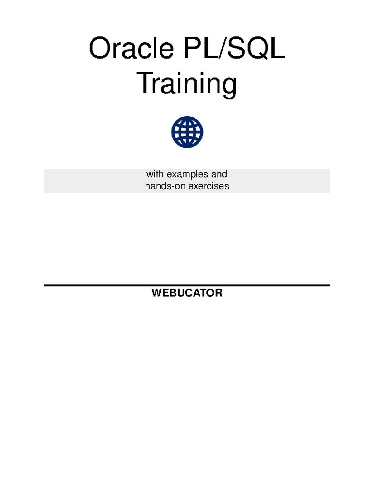 Oracle Training: Exercises and Examples for Course ORA200-2 - Studocu
