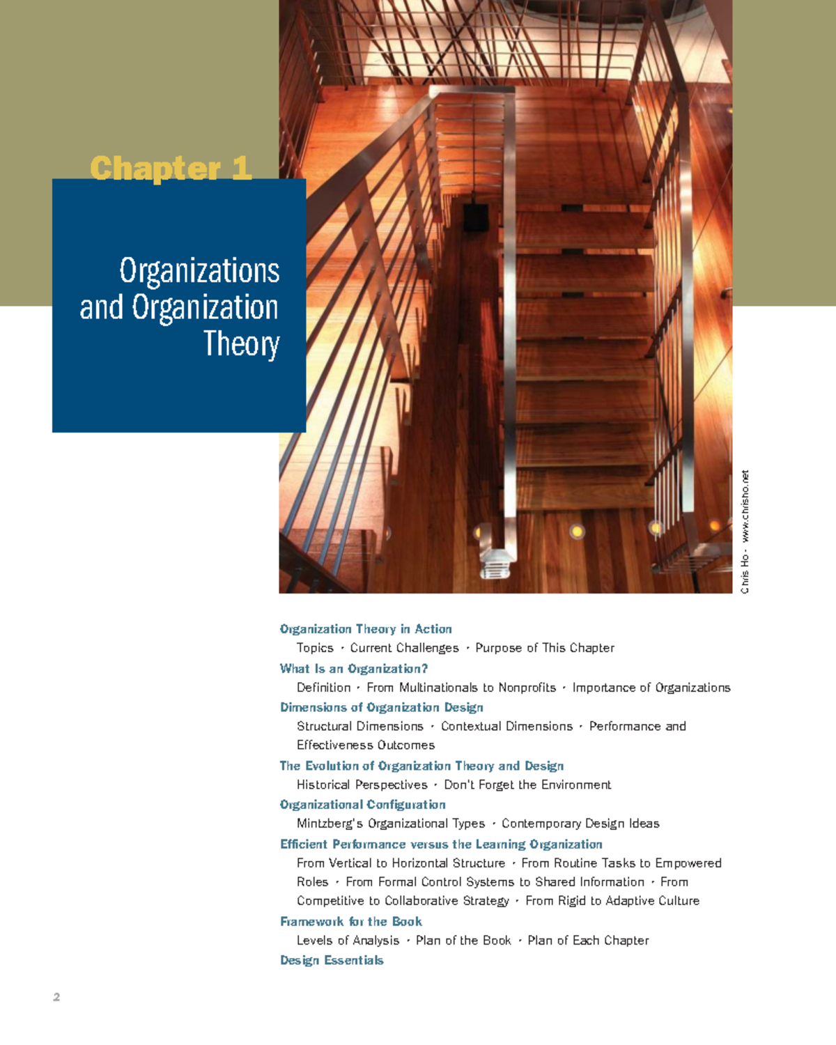 Organization Theory and Design: Chapter 1 Overview and Key Concepts ...