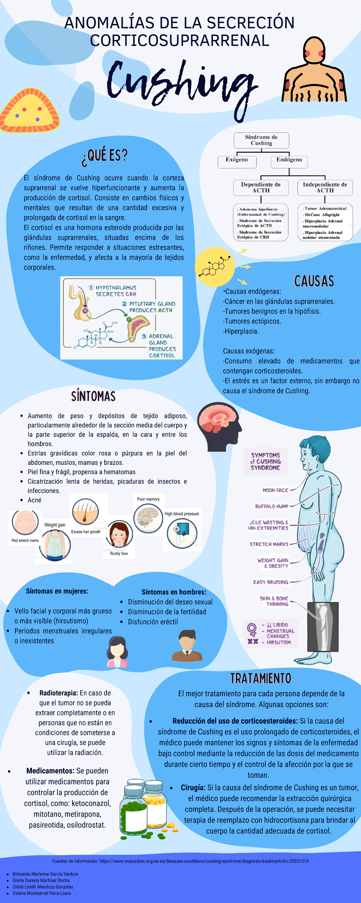 Infografía sobre la Fisiopatología del Síndrome de Cushing - Studocu
