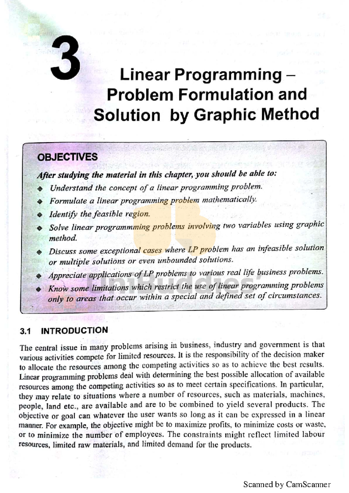 Linear Programming Problem Formulation and Solutions (B.Com H) - Studocu