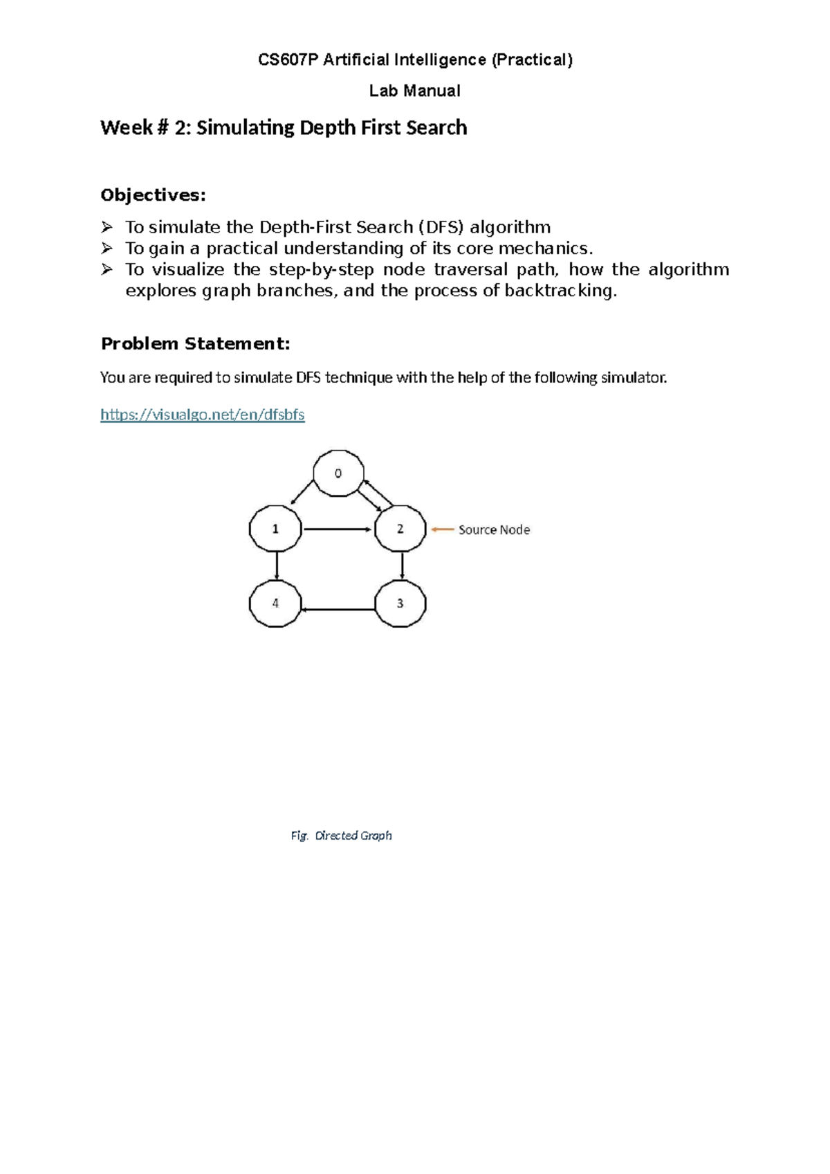 Lab week 02 - OK...... - CS607P Artificial Intelligence (Practical) Lab ...