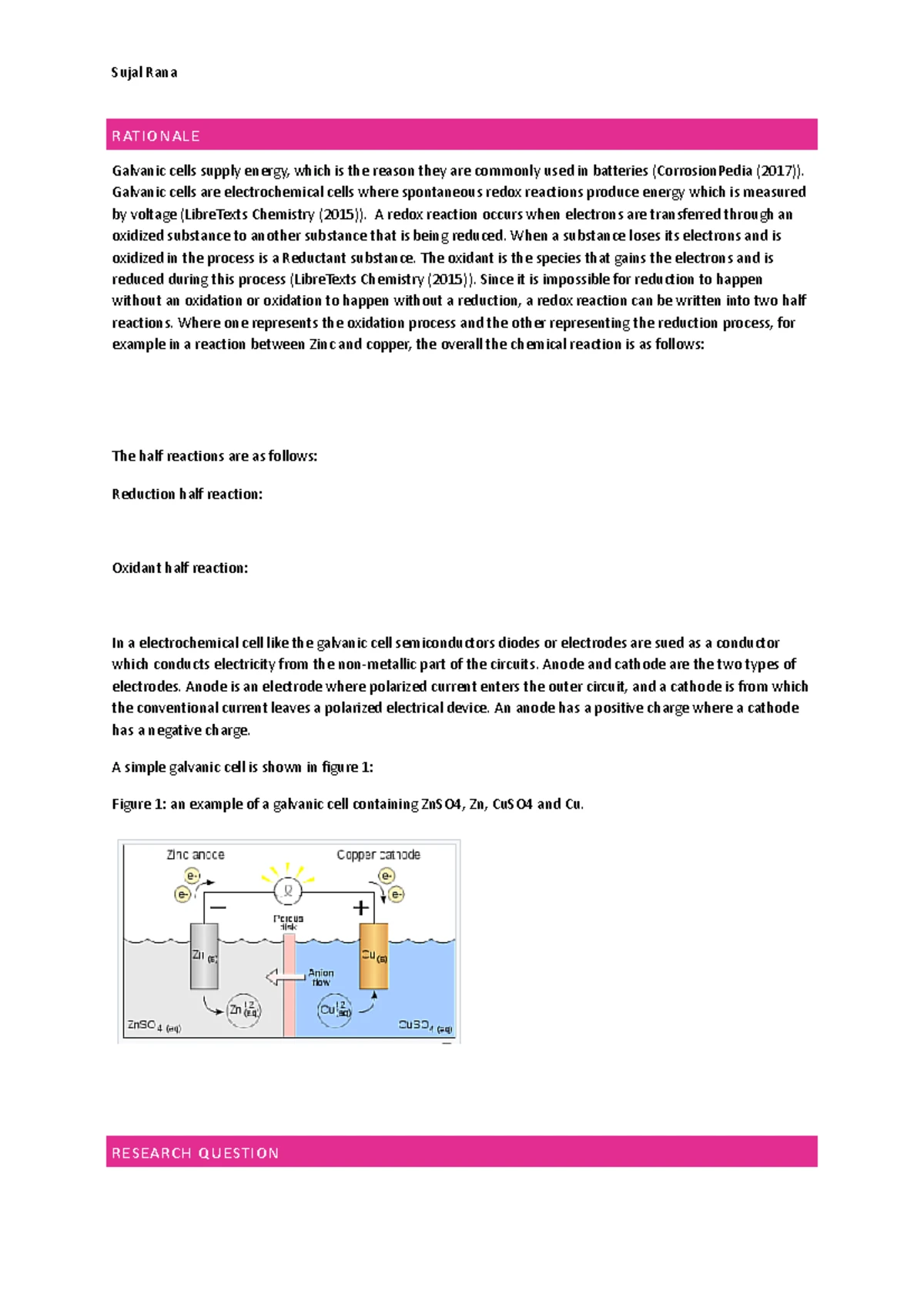 IA2 Student Experiment Final QCAA yr. 12