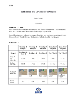 7-1 Lab - Chemistry - Module 7 lab - Synthesis of Biodiesel Caitlyn ...