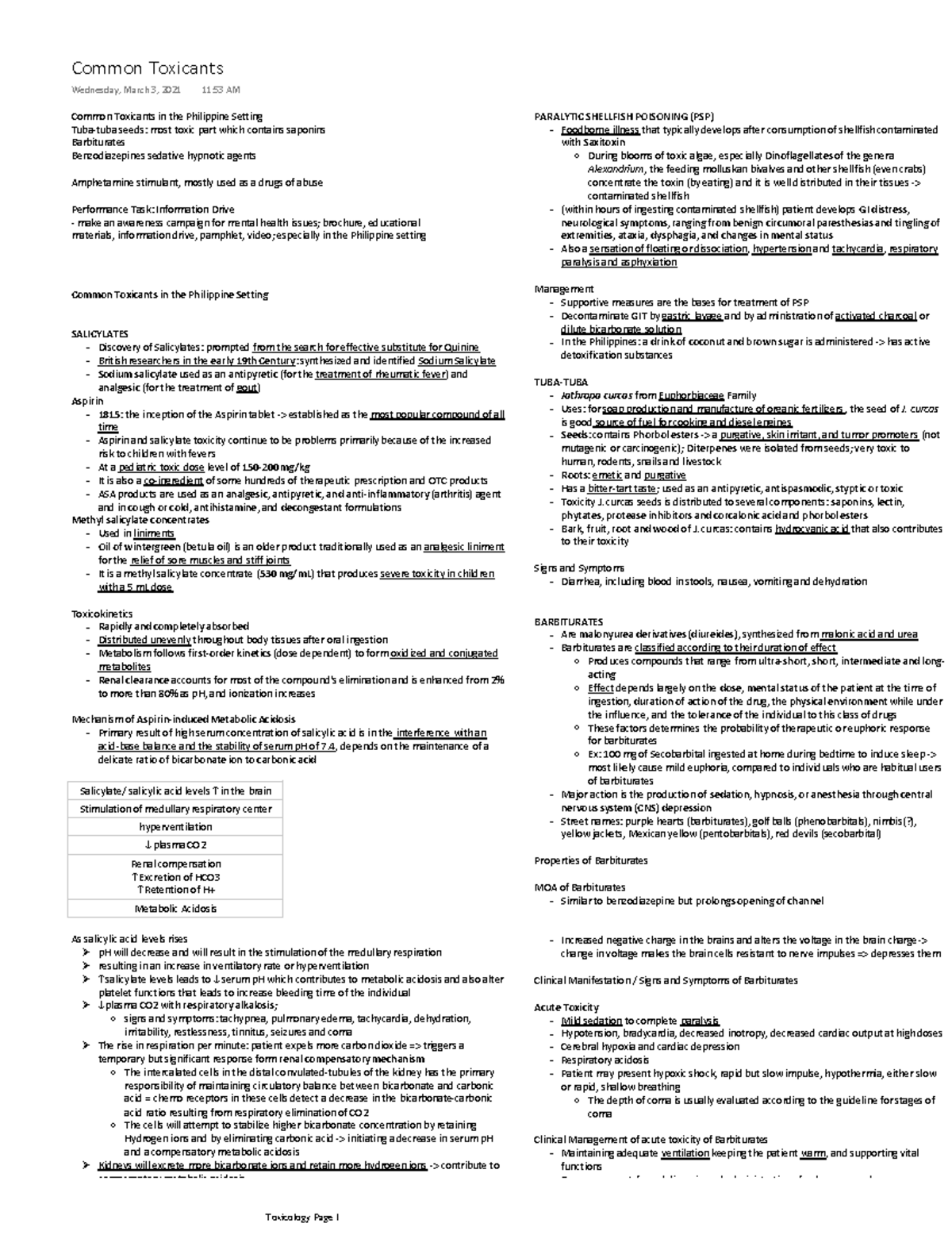Toxicology - Common Toxicants - Common Toxicants in the Philippine ...