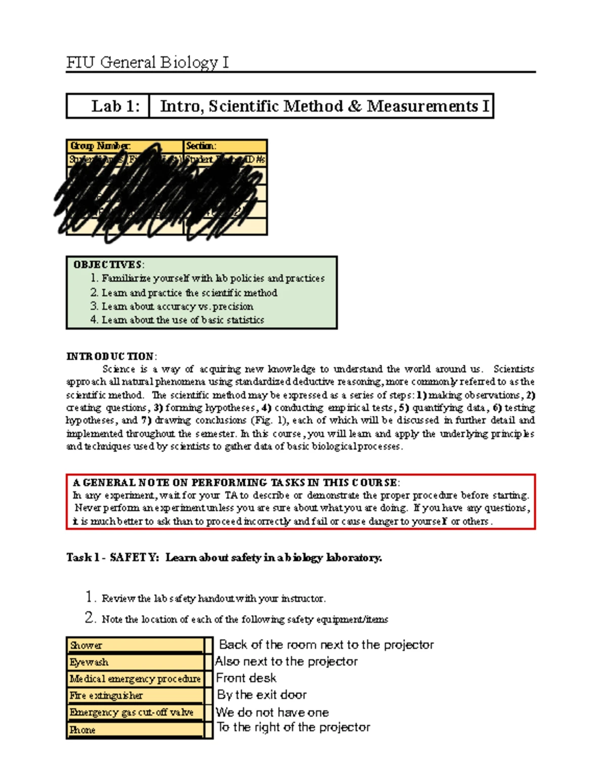 Osmosis & Diffusion Lab Report (Bio 101) - Task Sheet - Studocu