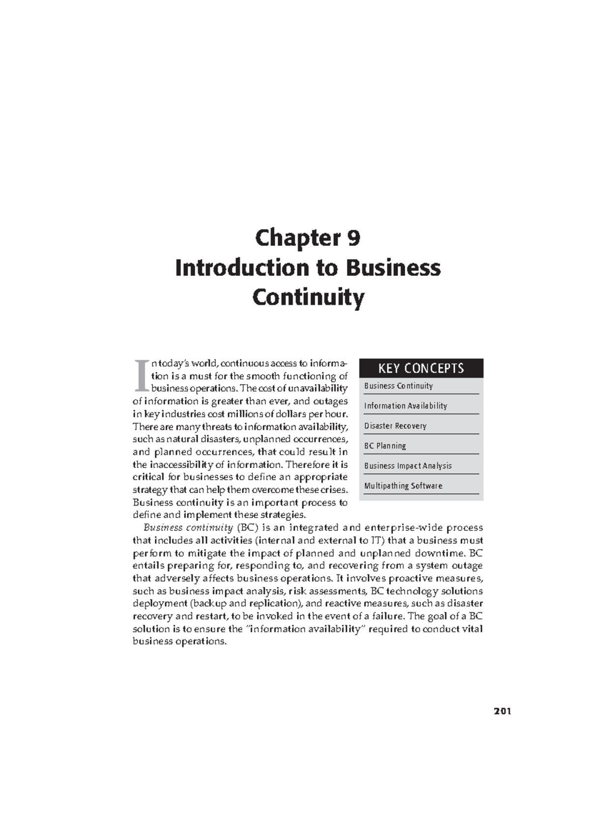Unit 3 ISM - Business Continuity and Information Availability Concepts - Studocu
