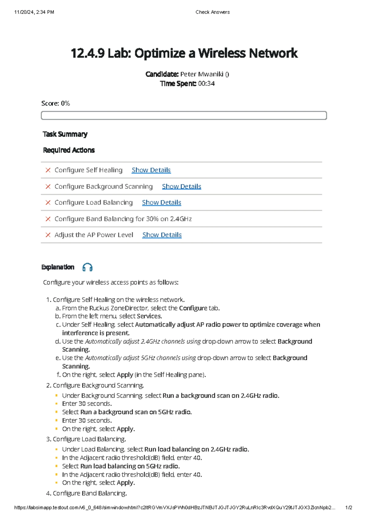 12.4 Lab: Troubleshooting Wireless Network Issues in Exec-Laptop - Studocu