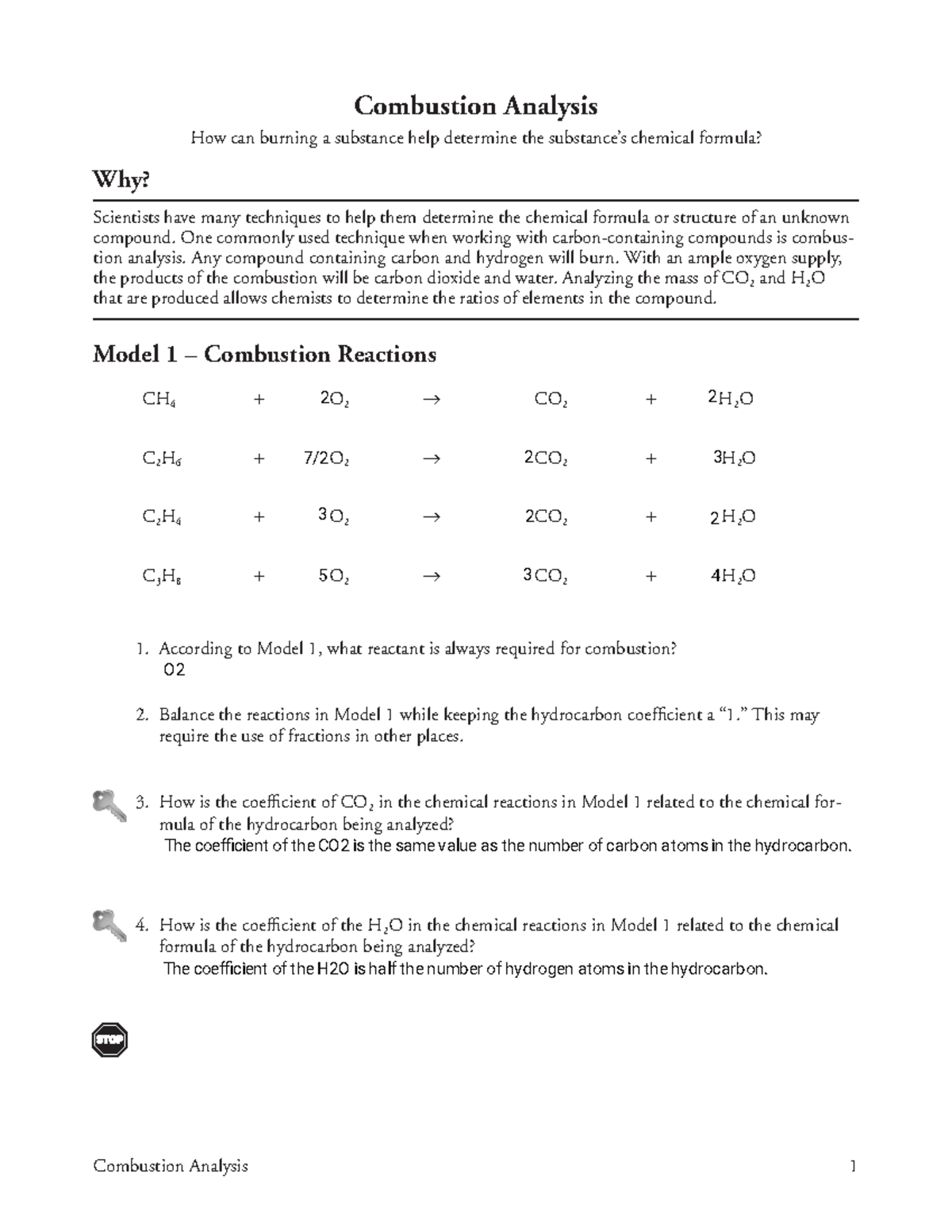 Jason Lee - Combustion Analysis (Chemistry S) - Study Guide - Studocu