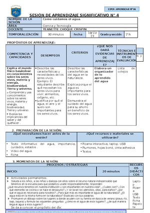 5.- Sesion Escribimos UN Afiche - SESIÓN DE APRENDIZAJE Nº 5 I. DATOS GENERALES I. Institución ...