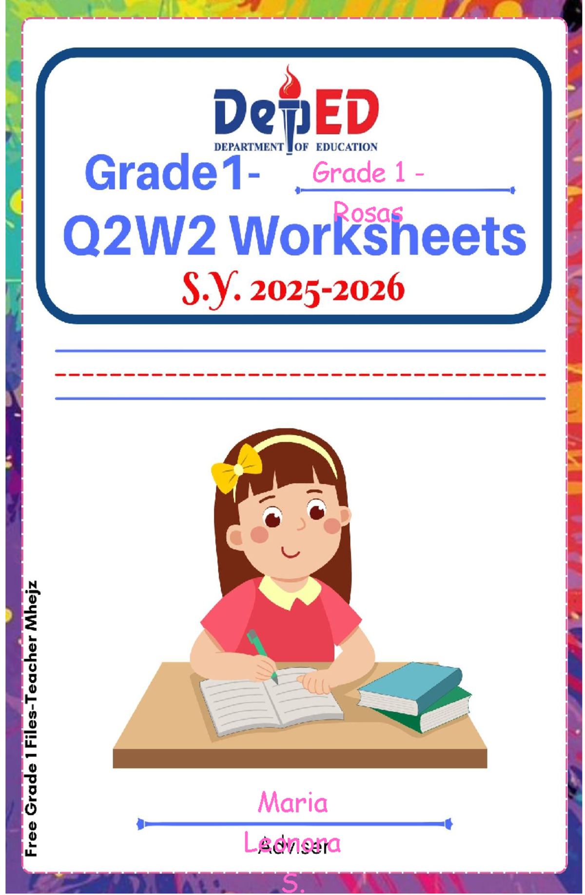 DepED Grade 1 Q2W2 Worksheets: Family & Community Activities - Studocu