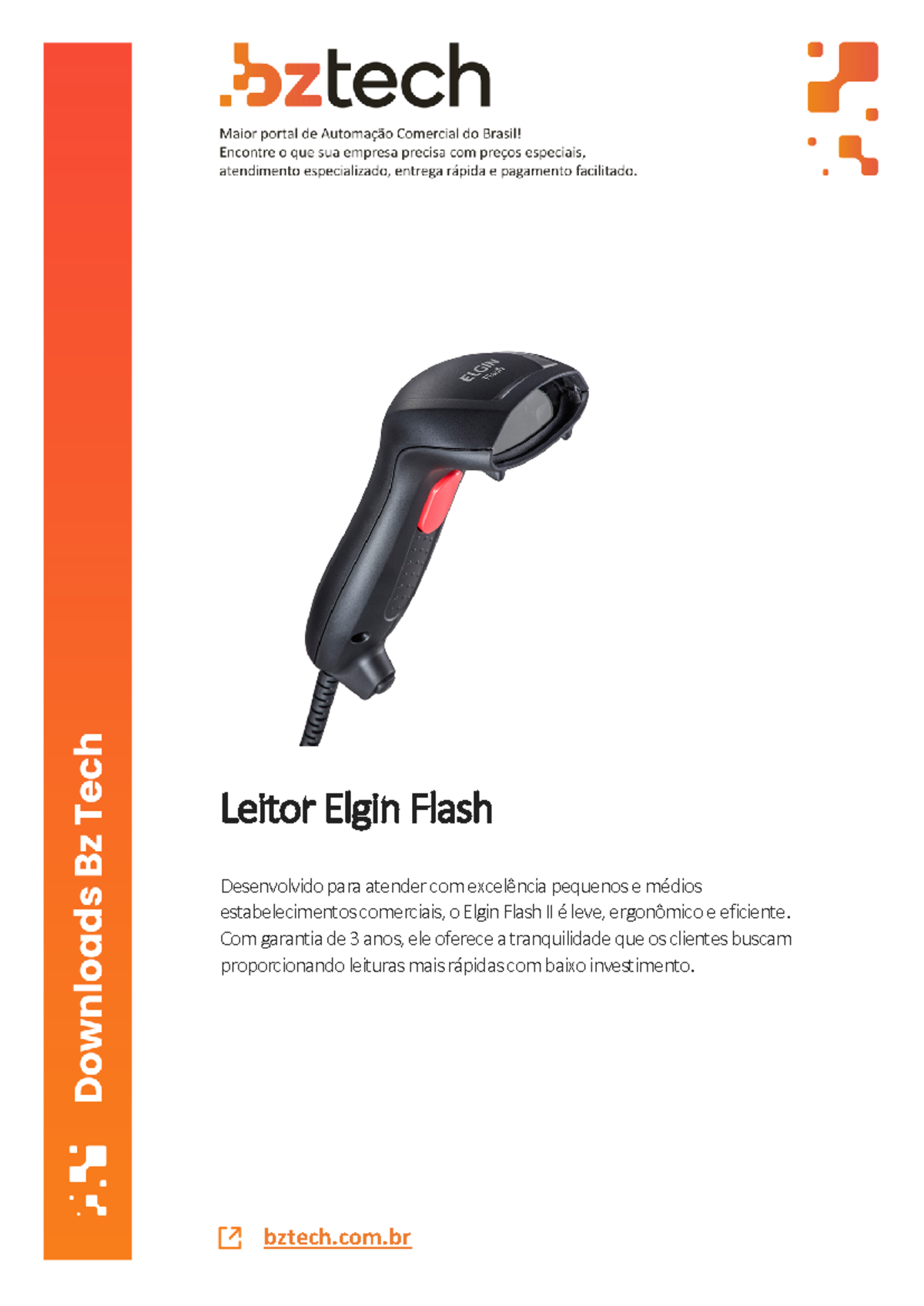 Manual do Usuário do Leitor Elgin Flash II - Configuração e Uso - Studocu