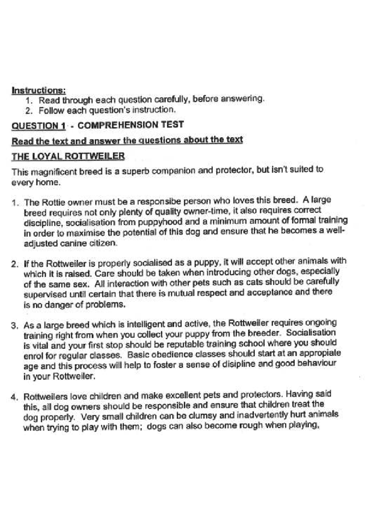 Trial Lesson 7 - English Exam: Comprehension & Language Skills - Studocu