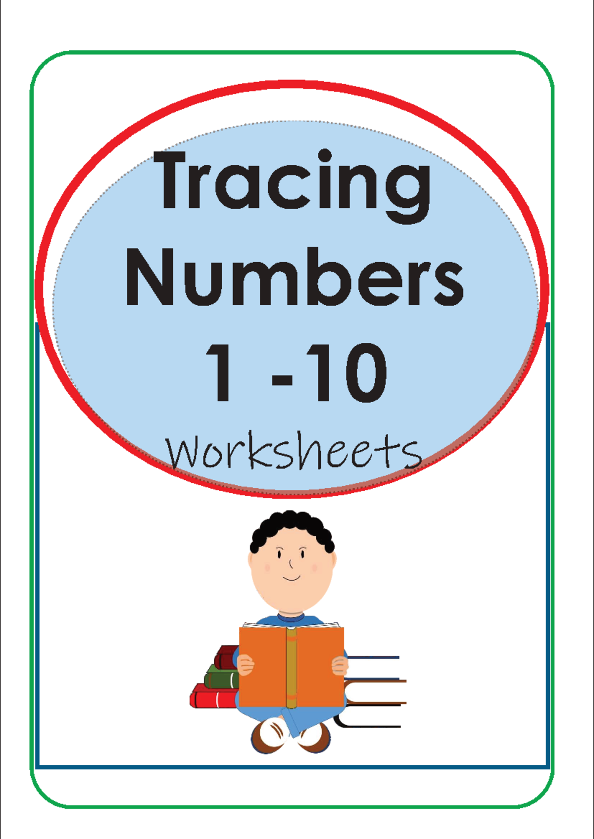 Tracing Numbers 1 Worksheets: Identify & Color Numbers 1-10 - Studeersnel