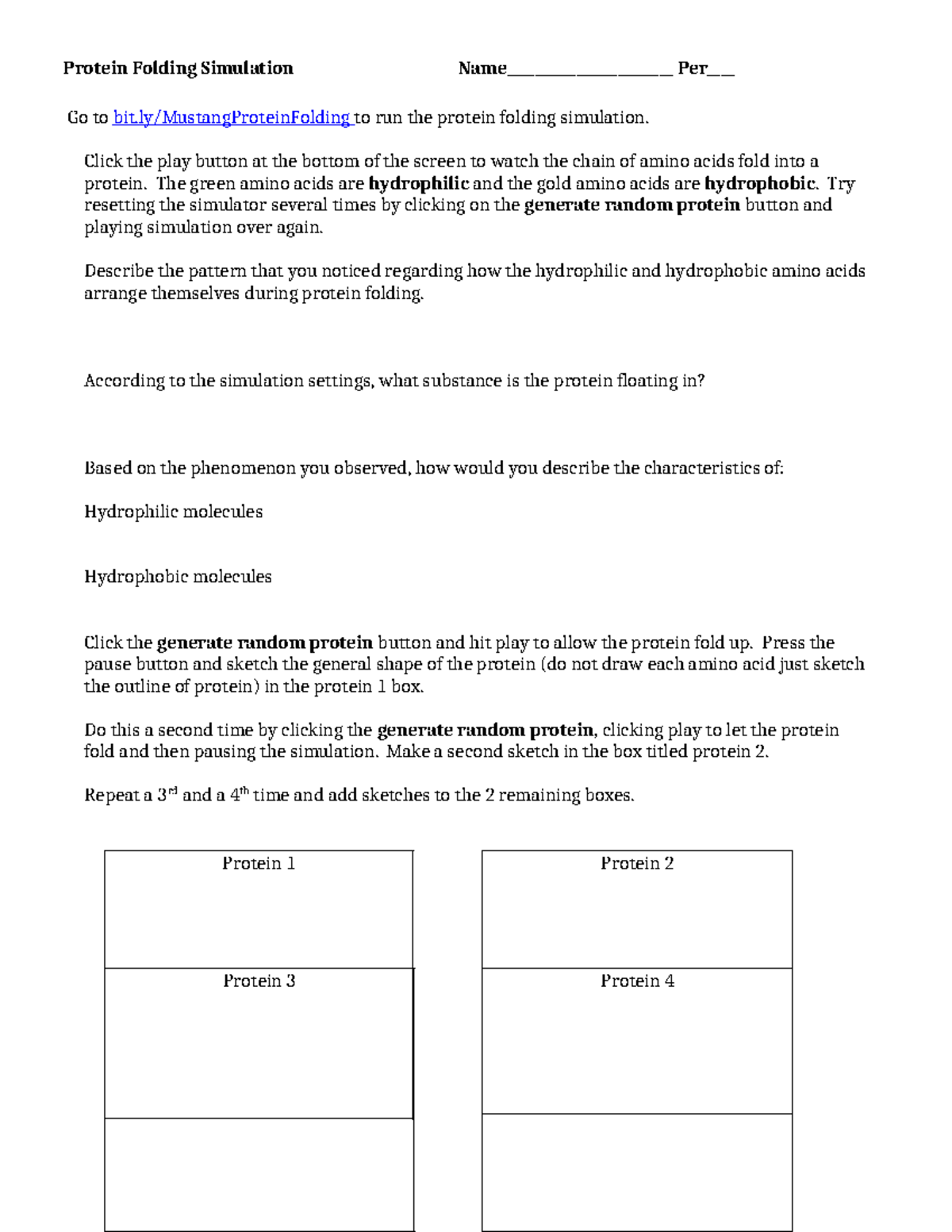 02 Protein Folding Simulation Activity Report - Studocu