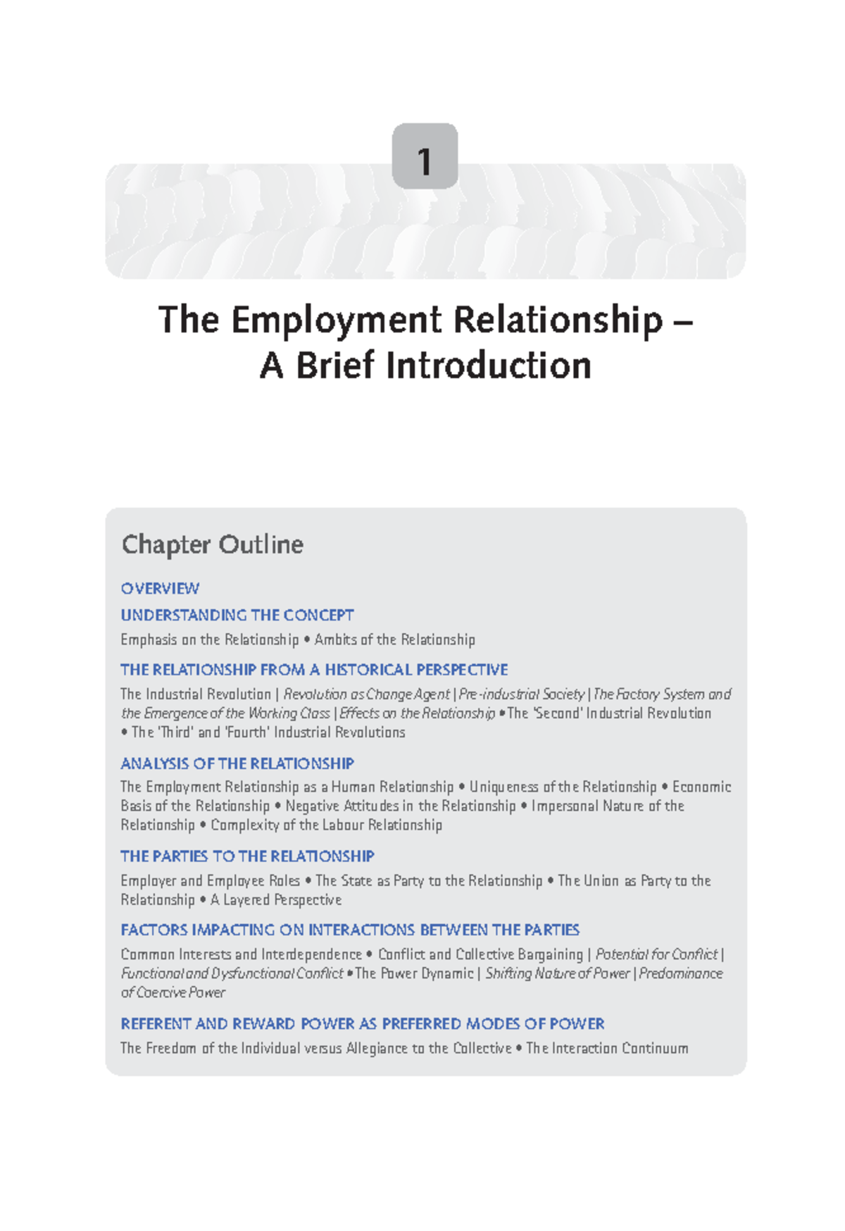 ABV 320 Chapter 1: Understanding the Employment Relationship - Studocu