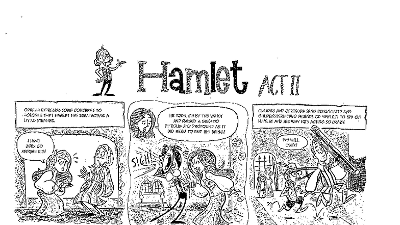 Hamlet (ENG 101) Act II Exercises & Journal Reflections - Studocu