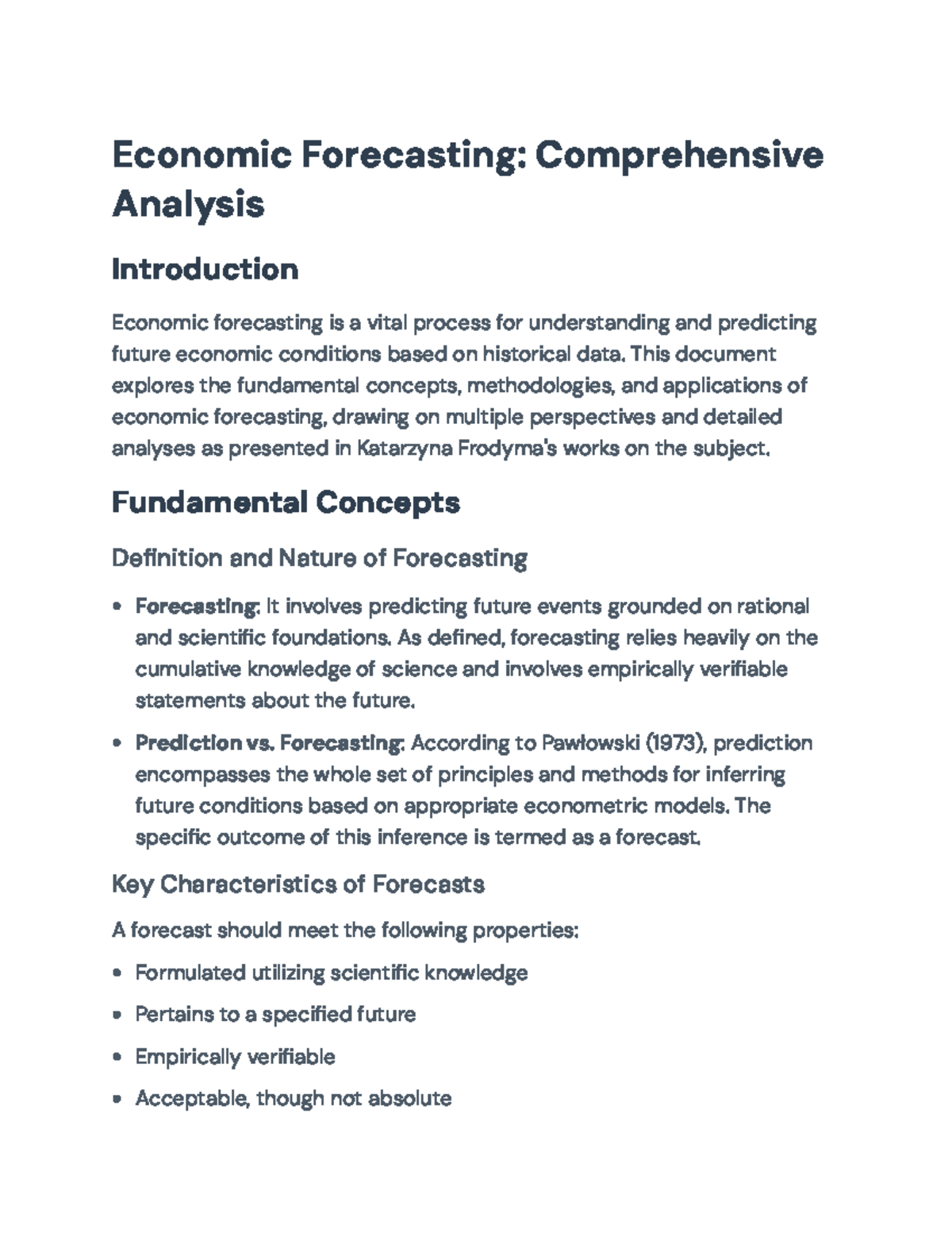 Economic Forecasting: Concepts, Methods, and Real-World Applications ...