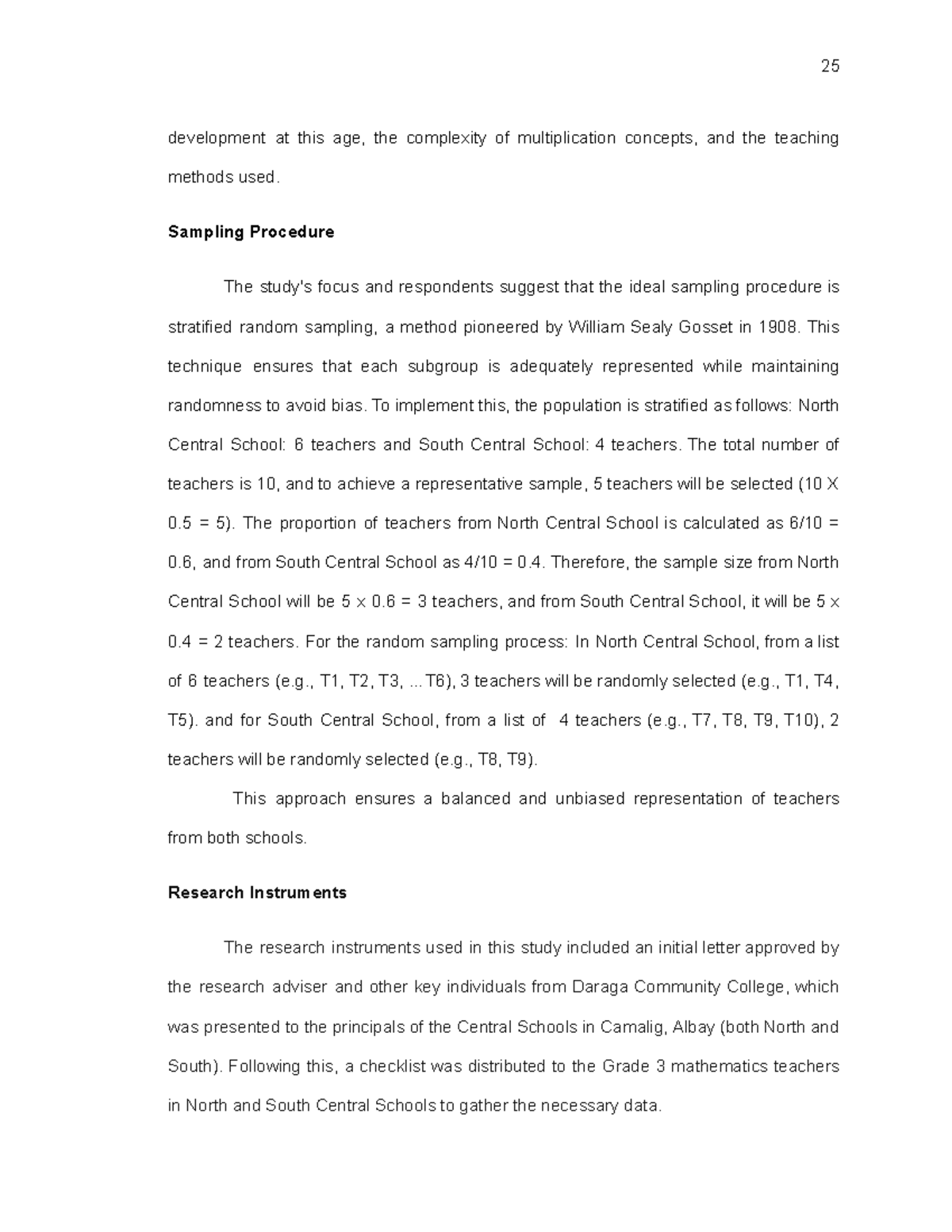 Chapter 3: Sampling Procedures and Teacher Observations in SEG - Studocu