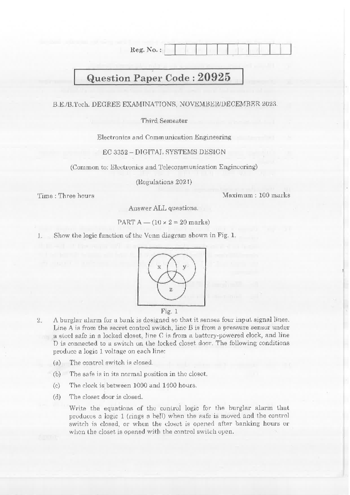 ECE-ND-2023-EC 3352-Digital Systems Design Exam Paper - Studocu