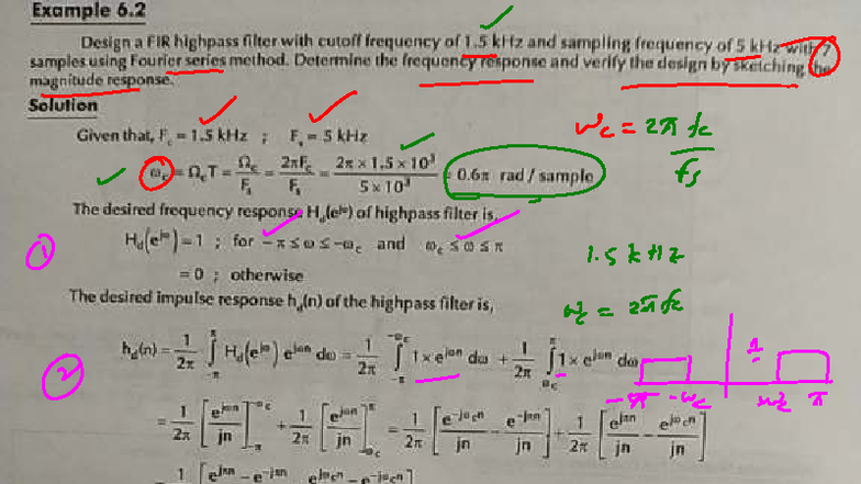 FIR Filter Design Using Fourier Series Method (TC 2A) - Studocu