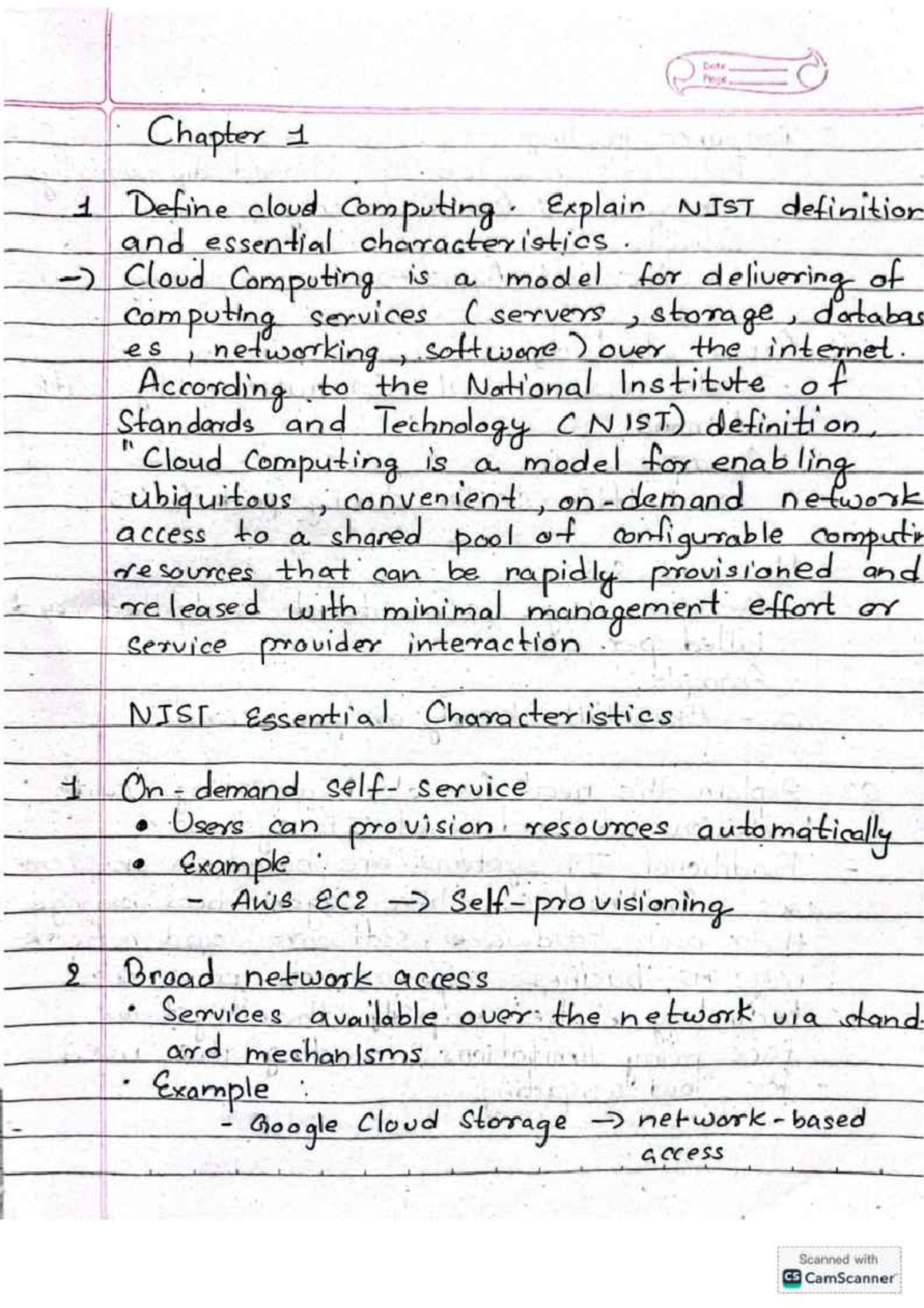 Cloud Computing Overview: NIST Definitions & Key Characteristics (CS ...
