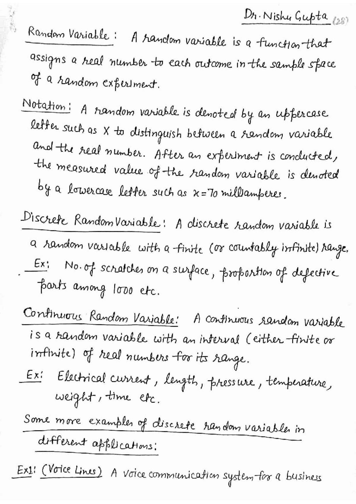 PSLP Unit 1: Notes on Random Variables and Probability Distributions ...
