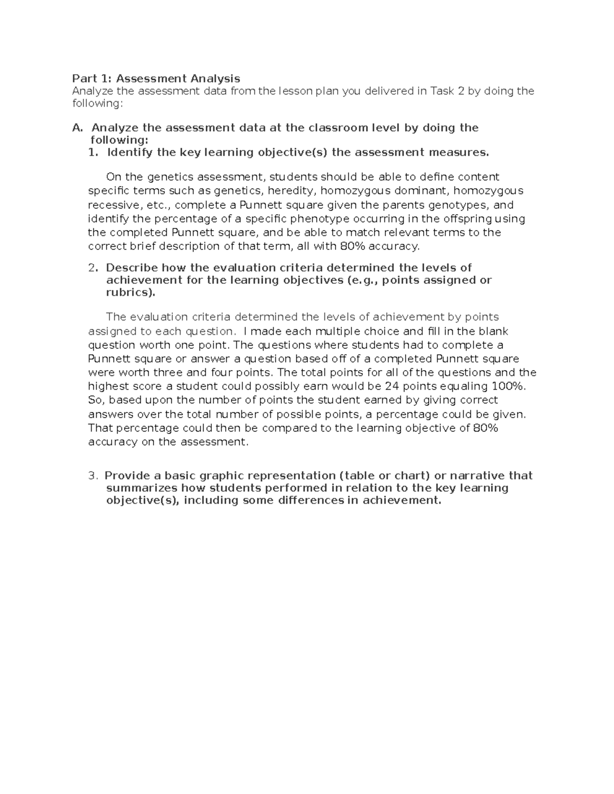 Task 3 PCE: Assessment Analysis and Reflection on Preclinical ...
