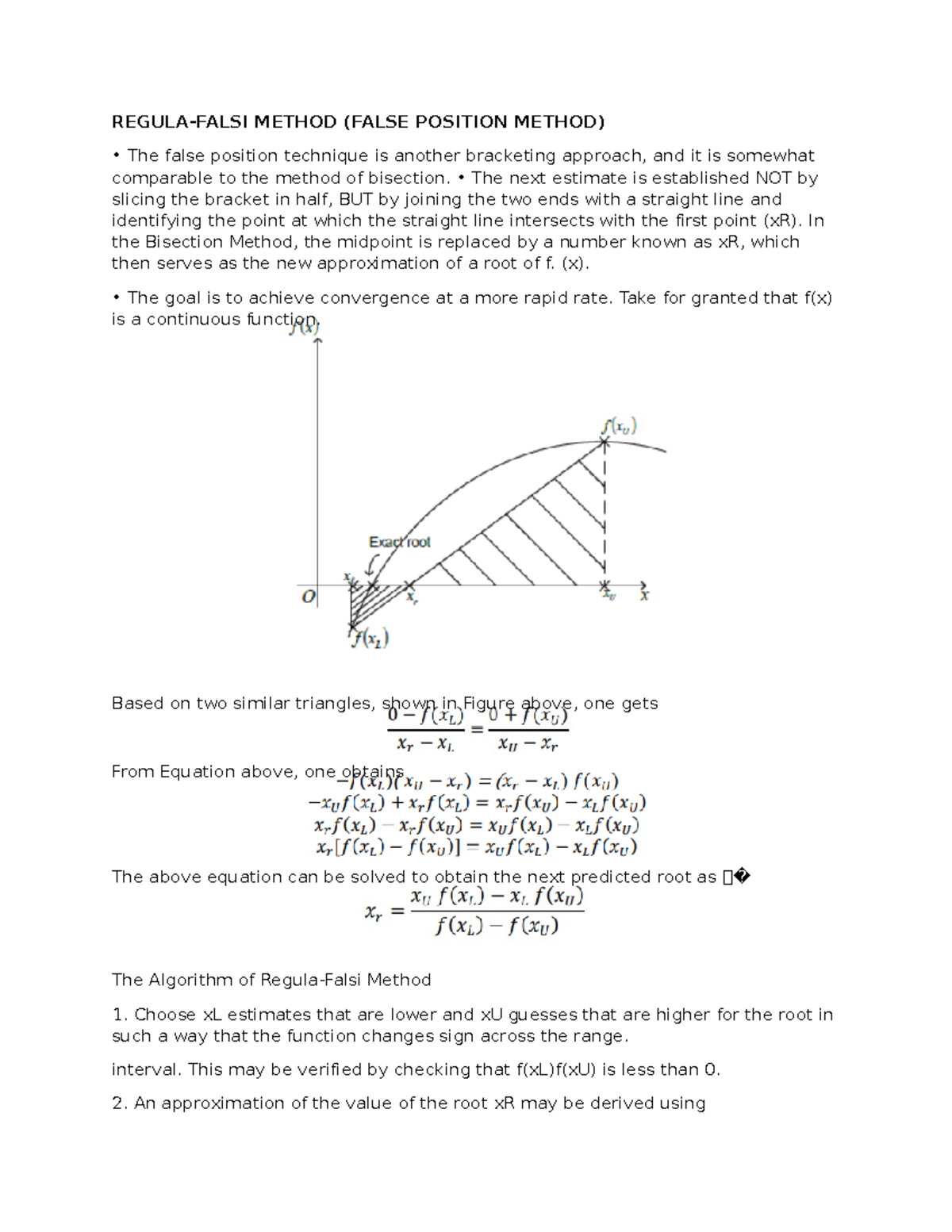 Regula-Falsi Method: Understanding False Position Technique for Roots ...