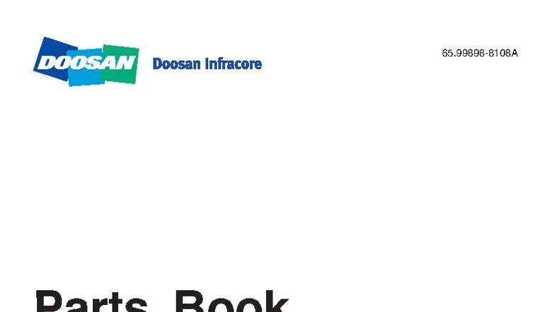 Parts Book for DOOSAN Diesel Engine Power Unit P086TI - Studocu
