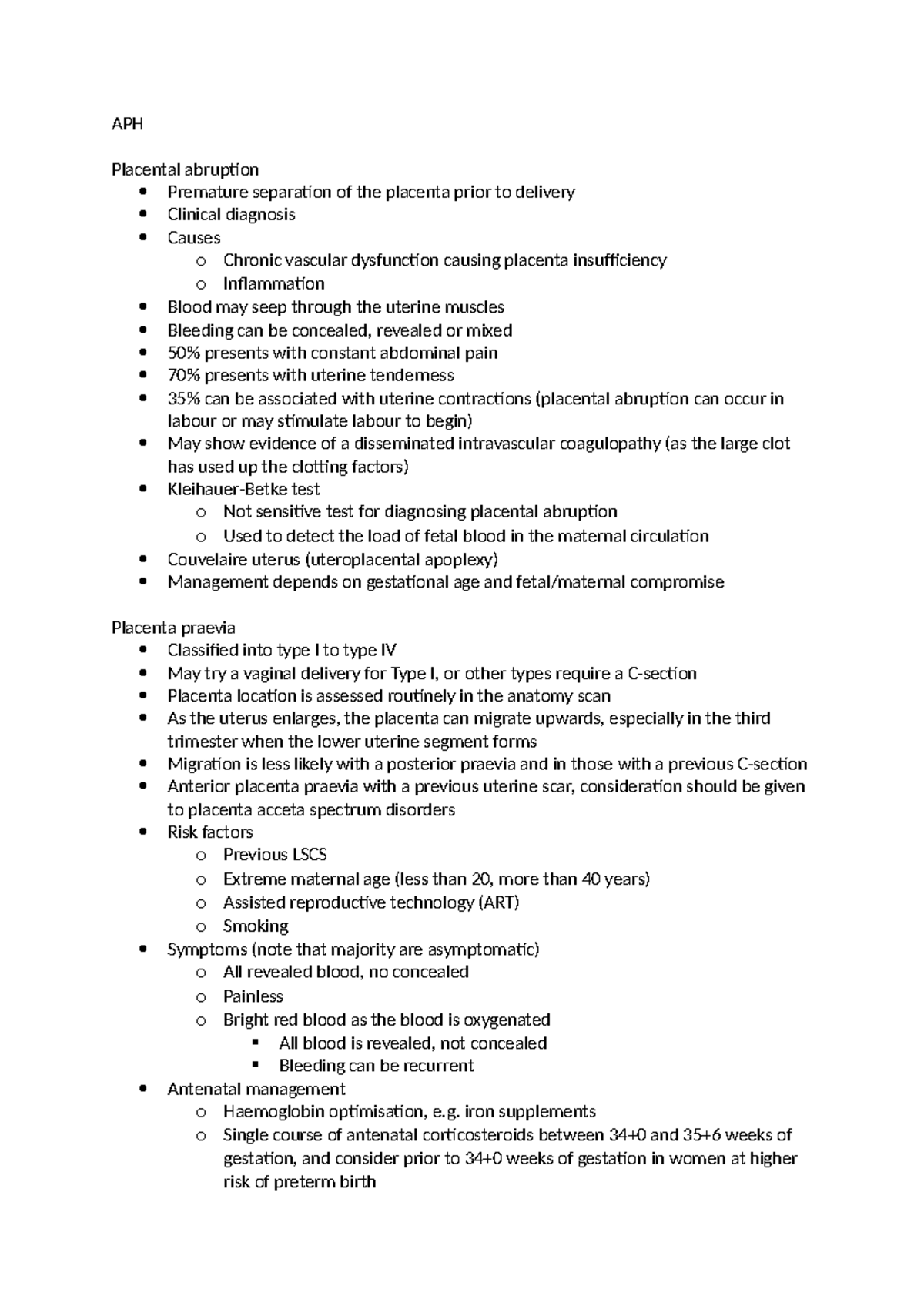 APH Placental Abruption: Clinical Diagnosis & Management in Obs and ...