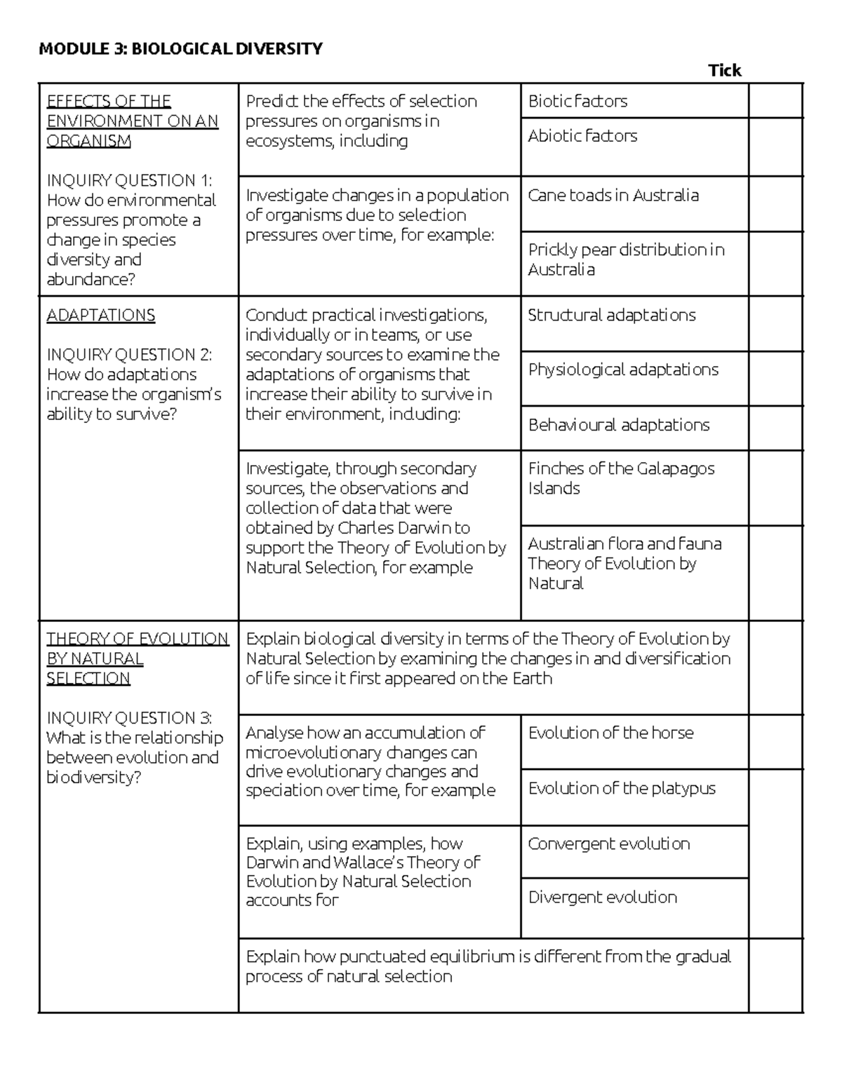 2025 BIO 3: Effects of Environment on Species Diversity & Adaptations ...