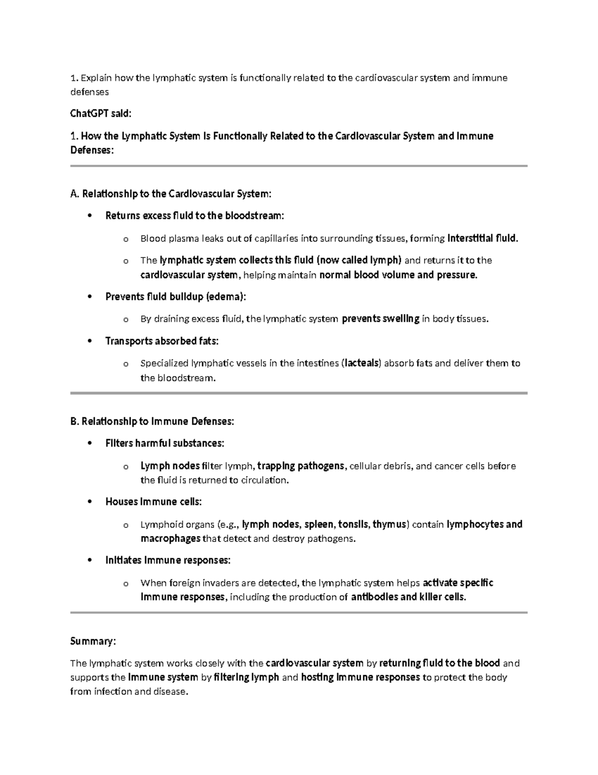 Chapter 12: The Lymphatic System and Its Role in Immunity and ...