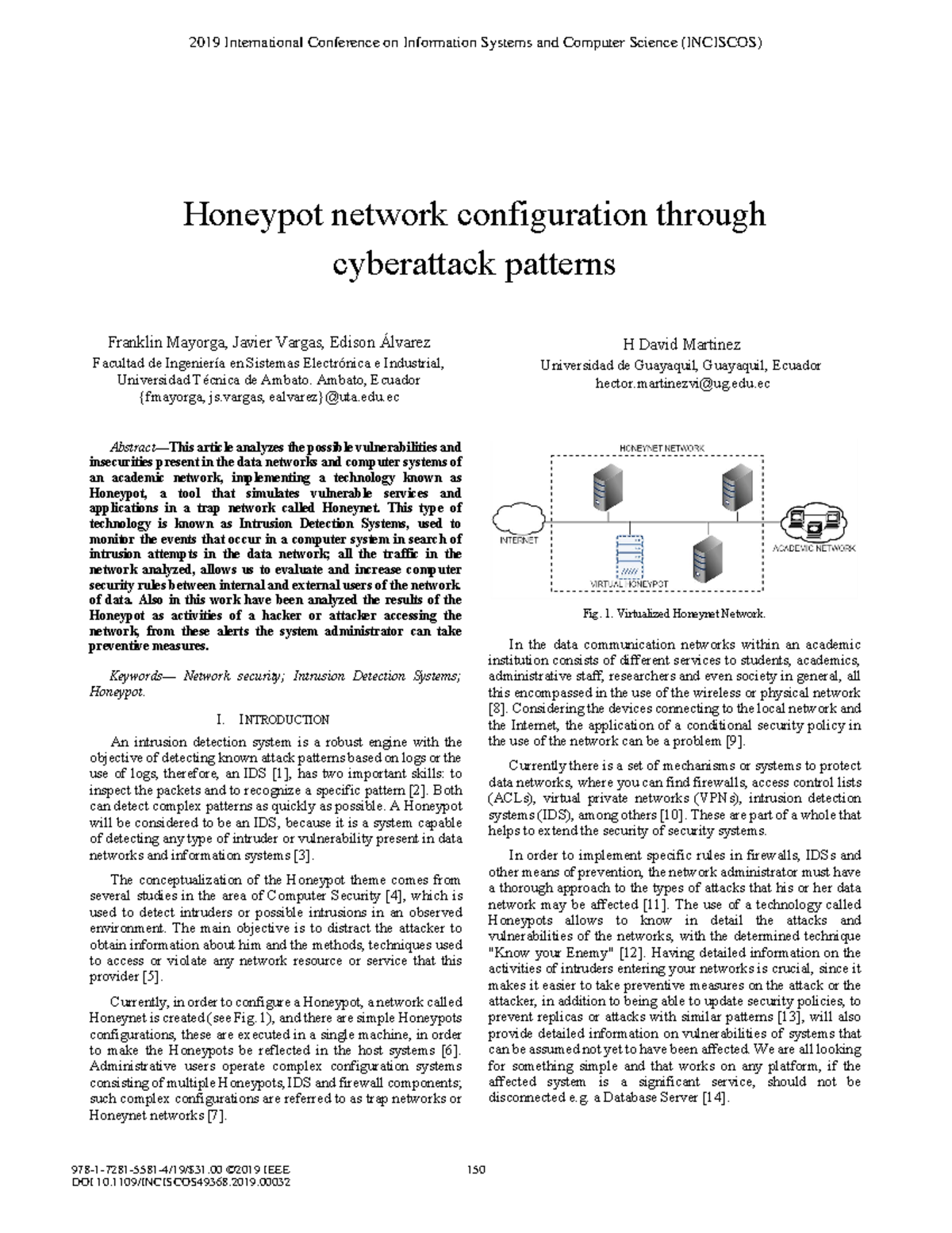 13 Honeypot network configuration through - Honeypot network ...