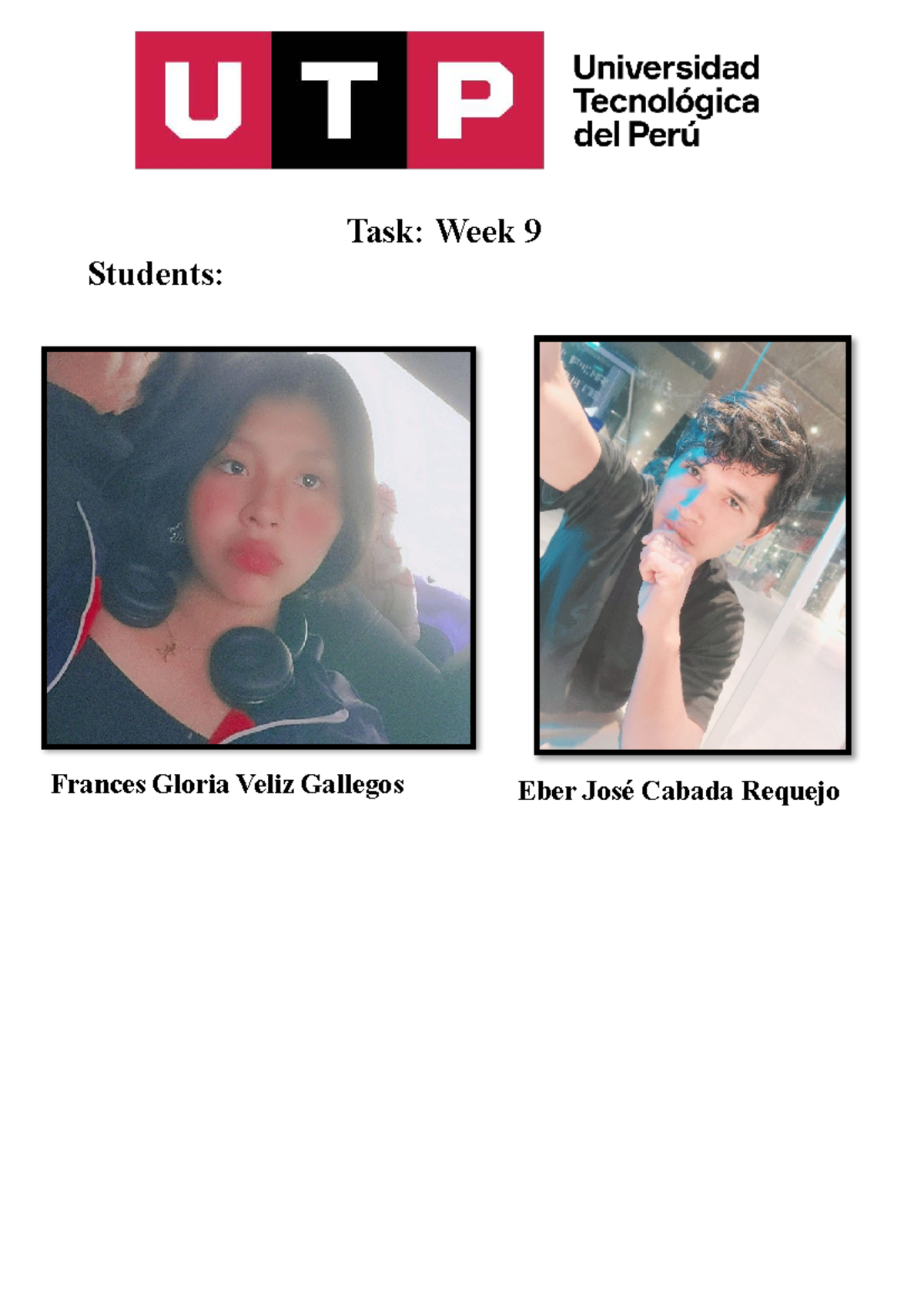 TASK 9 UTP: Collaboration by Frances & Eber - Studocu